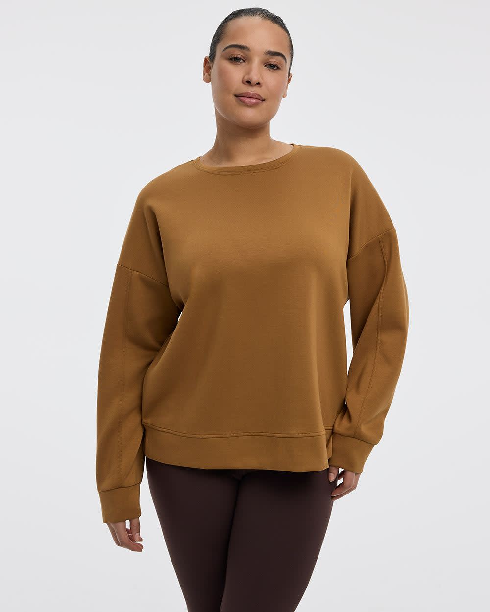 Women’s Loose Fit Crew-Neck Sweatshirt – HYLUX | Hyba by Reitmans
